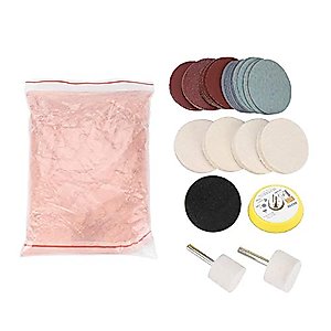 Voluxe Glass Polishing Kit, Light Weight Upgraded Glass Scratch Removal, Easy to Use Car Windshields for Windows Mirrors
