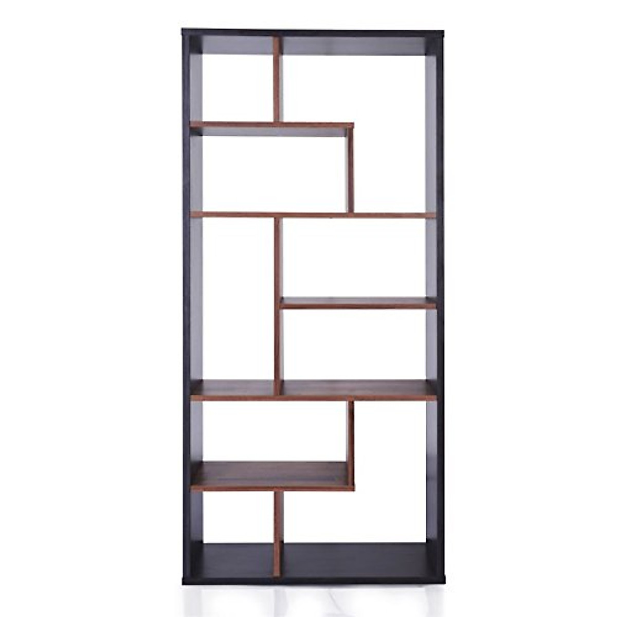 Acme Chas Wooden Cube Bookcase in Espresso and Walnut