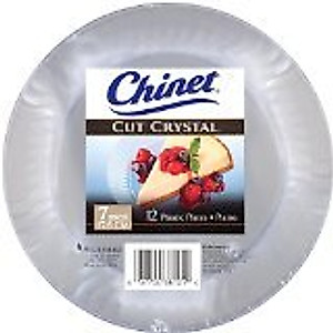Chinet Cut Crystal Disposable Plates 7" 12 ct - 2 Pack