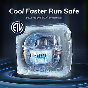 ICEVIVAL Commercial Ice Maker Machine, 100lbs/Daily Ice Production Under Counter Ice Maker, Self-Cleaning, Timer Stainless Ice Maker with 33lbs Ice Storage, Ideal for School, Home, Bar, RV