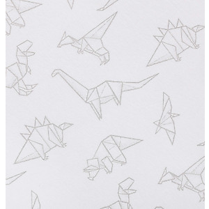 Andi Mae Crib Sheet - Grey Dinosaurs -100% Jersey Cotton - Fits Standard Crib or Toddler Mattresses