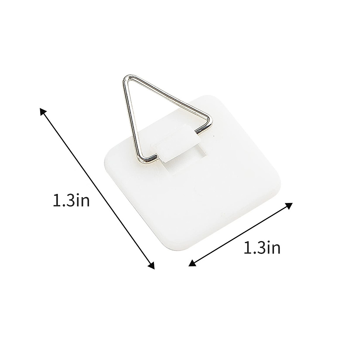 50PCS Plate Hangers for The Wall Plate Holder Hooks for Decorative Plates 1.3 Inch Sticky Invisible Adhesive for Art Supplies Home Decor