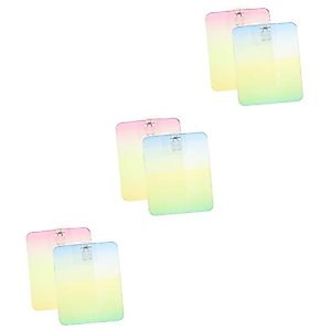 EXCEART Rubber Cutting Board 6 Pcs Plate Clamp Exam Paper Clips File Clipboards Document Holder Business Office Plastic Test Paper Holder Office Supplies Clipboards Clipboard for Office