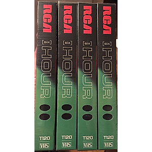 RCA VideoCassette 4 Pack VHS 6 Hour T120