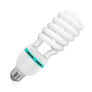 LimoStudio [1-Pack] 45 Watt, 6500K Fluorescent CFL Daylight Balanced Light Bulb for Photography Photo Video Studio Lighting, AGG1758