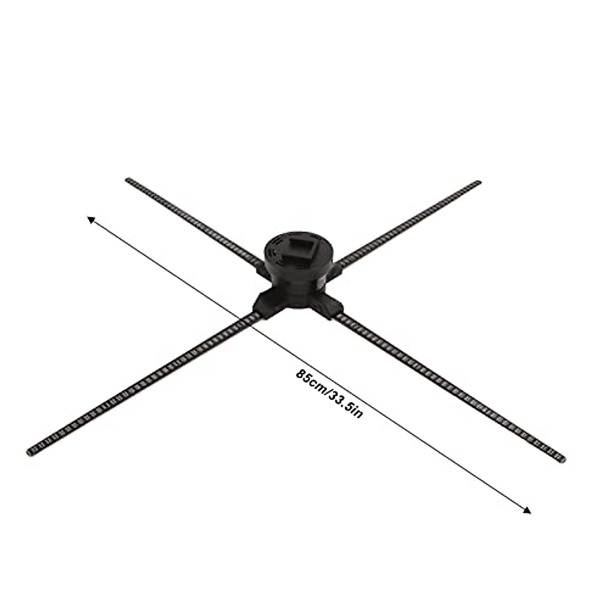 3D Hologram Advertising Display Fan 33.5inch, 1600×1600 Hi Resolution and APP Control, 8G Built in, LED Light 3D Holographic Projector Fan for Business Store Shop Bar(US)