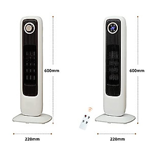 Outdoor Garden Heater Portable Space Heater, Quiet Fast Heating Electric Heater with Overheating & Tip-Over Protection, Oscillating Ceramic Heater for Bedroom, Office Patio Heater