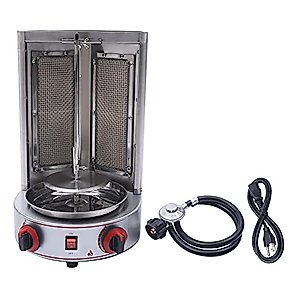 sharma machine,Vertical Rotisserie Oven Grill Rotisserie Doner Kebab Gyro Grill ​Device Vertical Gas Broiler Shawarma Machine Suitable for picnic restaurant home garden party