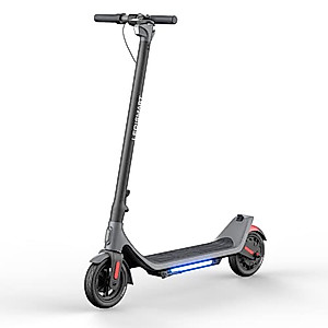 LEQISMART Electric Scooter-9" Pneumatic Tire, 15.5Miles Range,15.5 MPH,250W Motor, 220lbs Weight Capacity, Dual Brakes, Folding Electric Scooter for Adults