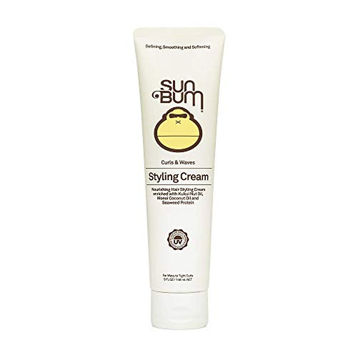 Sun Bum Curls Styling Cream | Vegan and Cruelty Free Moisturizing Hair Treatment for Wavy and Curly Hair | 5 oz