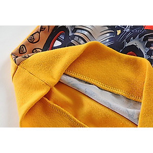 Little Hand Monster Truck Boys Shirt Long Sleeve Hoodie Tops Cotton Children Car Clothes for Size 7 8 Kids