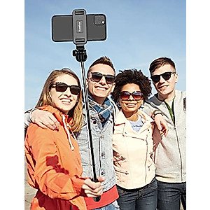 Selfie Stick Tripod with Detachable Wireless Remote, 4 in 1 Extendable Portable Selfie Stick & Phone Tripod Stand Compatible with Gopro, iPhone/Samsung/Huawei, etc.