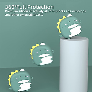 CASEVERSE Case for Bose QuietComfort Earbuds II/Bose QuietComfort Ultra, Cute 3D Silicone Cute Cartoon Dinosaur Protective Headphones Covers for Kids Girls Boys