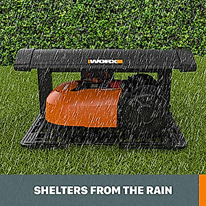 WORX WA0810 Landroid Garage with Flip up Cover, Gray