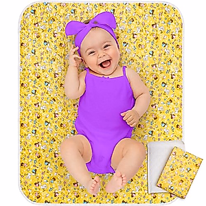 Portable Changing Pad - Large 31,5 x 25,5" Foldable Baby Changing Mat - Waterproof Wipable Travel Liners for Newborn Infant Todlers Kids - Change Diaper On The Go with Nappy Changer Mats