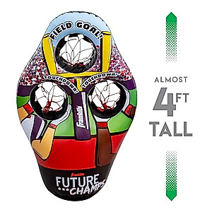 Franklin Sports Kids Football Target Toss Game - Inflatable Football Throwing Target Toy with Soft Mini Footballs - Fun Kids Football Toy Toss Game - Inflatable Indoor + Outdoor Sports Game 45 In.