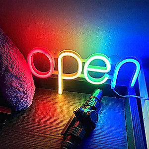 Rosvola LED Neon Open Sign, Neon Open Sign High Brightness Attractive for Business
