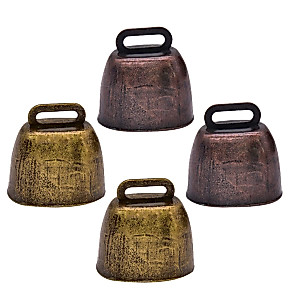 SEWACC 12 pcs Cow Horse Farm Animal Bell Cow Bell Sheep Bells Sheep Grazing Copper