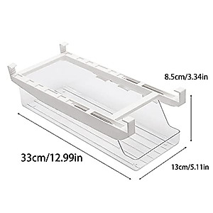 KWQBHW Fridge Drawer Can Organizer Hanging Soda Can Refrigerator Organizer Bins Can Holder Fridge Beverage Storage Box Clear Can Container