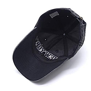 Women &Men New-York Letter Baseball Cap - Vintage Washed Denim Twill Dad Hat for Women Men