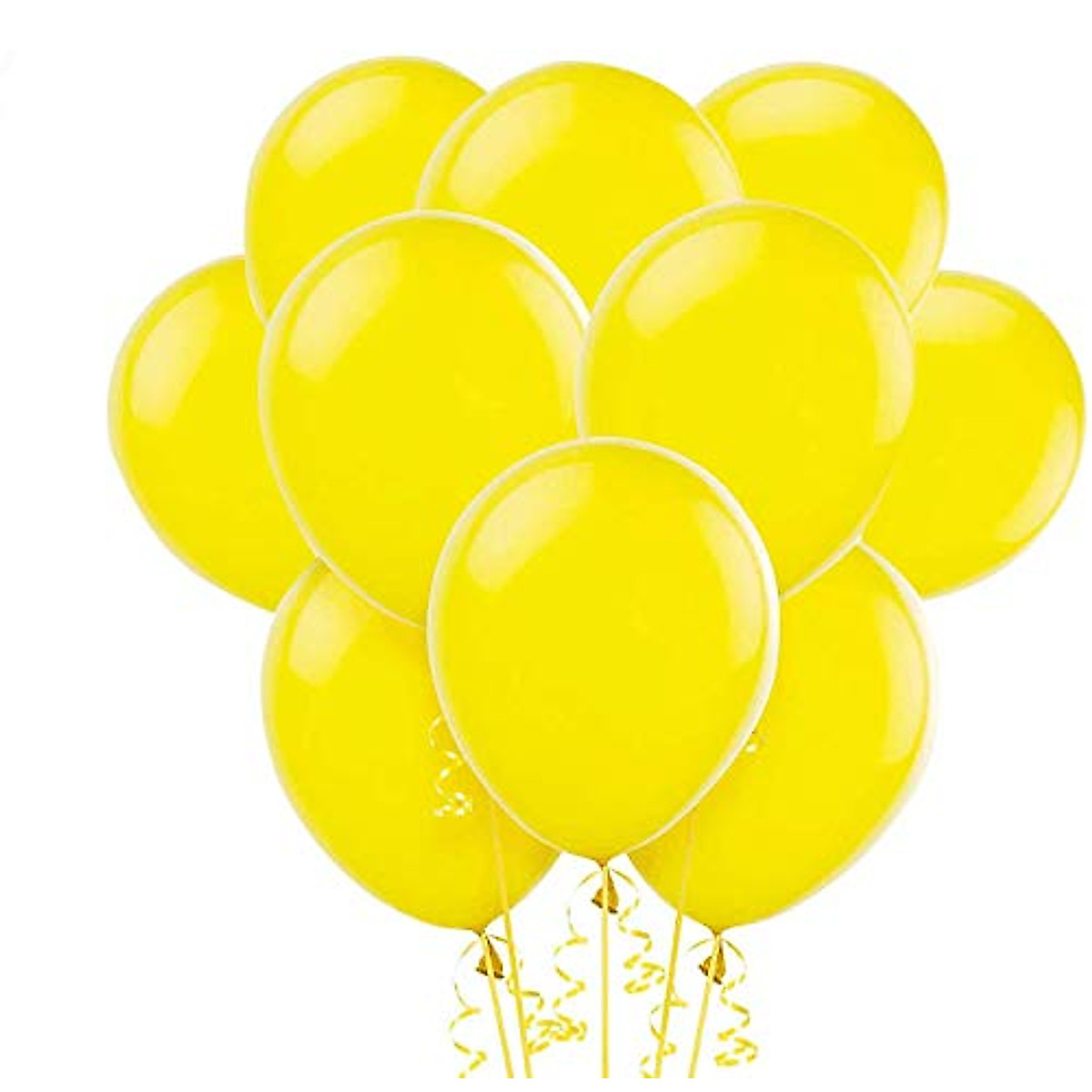 Latex Balloons, 100-Pack, 12-Inch, Yellow Balloons (100)