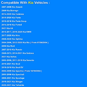 Gas Cap, Fuel Cap Replace 31010-3L600U, 310103L600U Compatible with Kia - Amanti, Cadenza, Forte, Forte Koup, Forte5, Optima, Rio, Sedona, Sorento, Sorrento, Soul, Spectra, Spectra5, Sportage, More