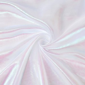 FINGERINSPIRE 5.47 Yards/5m Iridescent Fabric Organza Fabric 59Inchs Wide Colorful Iridescent Holographic Gauze Fabric for Wedding Dress Fashion Crafts Decorations Backdrop Christmas Craft Supplies
