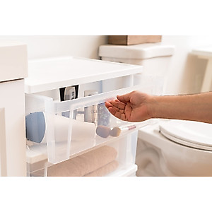 IRIS NSW-544 Storage Unit, White-4 Drawer