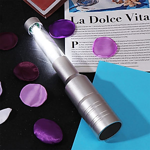 4 Pieces LED Strobe Baton Bottle Service Sparklers Bottle Service Light Bottle Handheld Light for Nightclubs Weddings Parties Activities Supplies (Silver)