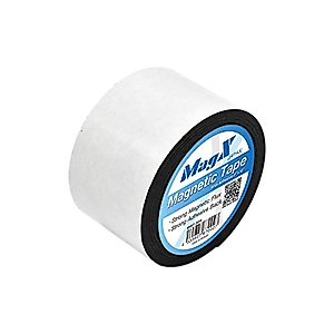 MagX Magnetic Tape with Adhesive 2"x10', Ultra Thick 60 mil, Magnetic Strip with Self Adhesive, Flexible Magnetic Roll Tape, Peel and Stick, Anisotropic Strong Magnets, Stationery, Office Supply