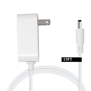 15W Extra Long Power Adapter Compatible with Amazon Echo Dot (3rd, 4th & 5th Generation), Amazon Echo Pop, Amazon Echo Pop Kids (17-Foot)