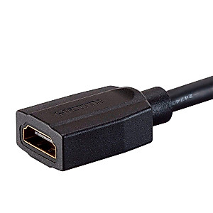 Monoprice High Speed HDMI Extension Cable - 48Gbps, Ultra 8K, Dynamic HDR, eARC, 1 Feet, Black - DynamicView Series