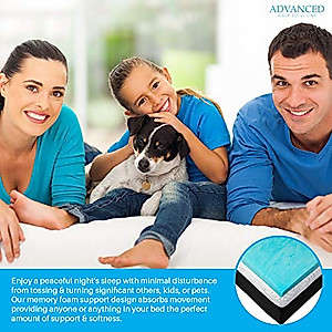 Gel Memory Foam Mattress Topper Twin Extra Long, Plush 2 Inch Thick, Premium Gel Infused Twin XL Memory Foam Mattress/Bed Topper/Pad for a Cool, and Comfortable Sleep. Made in The USA