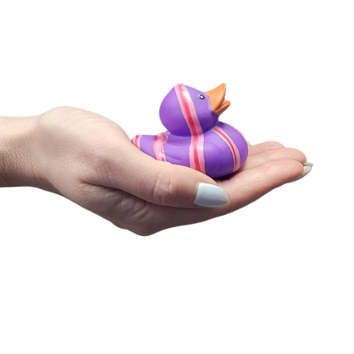 Cool Rubber Ducks (2") Standard Size. (12 Pack) Cute Duck Bath Tub Pool Toys. (Multi-Color Pattern Rubber Squicky Duckies)