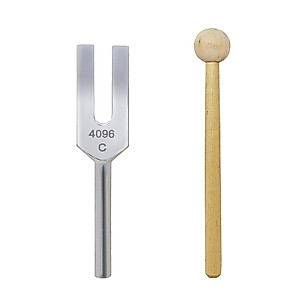 4096C White Crystal Tuning Fork Set to Purify The Chakra Meditation Ornament Set W4315 - White