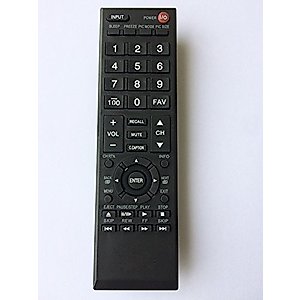 Replacement Remote Control for Toshiba 32L1400U 39L1350U 40E220U 40L1400U 49L310U 42XV540 55G310U LCD HDTV