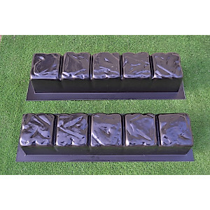 Concrete molds Straight Edge Stone Log Edging Border Garden curbs Sold 2pcs BR02