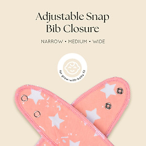 Dodo Babies Baby Bandana Drool Bibs For Girls + 2 Pacifier Clips + Pacifier Case in a Gift Bag, Pack of 4 Premium Quality, Excellent Baby Shower/Registry Gift