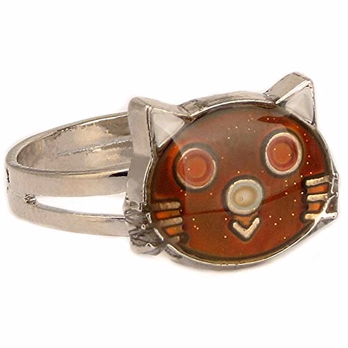 Jude Jewelers Adjustable Color Changing Mood Ring Inspirational Mystique Marble (Cat, Adjustable)