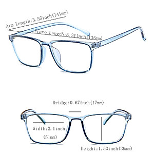 oriopxic Distance Glasses For Men Women -1.00 Lightweight Nearsighted Myopia Glasses