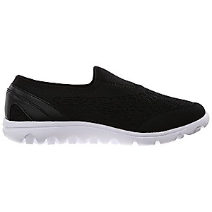 Propét Women's TravelActiv Slip On Fashion Sneaker, Black, 8 N US