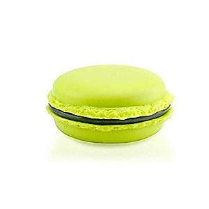 Amberetech Cute 3.5mm in Ear Earphones Earbuds Headset with Macaron Earphone Organizer Box Case for iPhone,for Samsung,for Mp3 iPod Pc Music (Green)