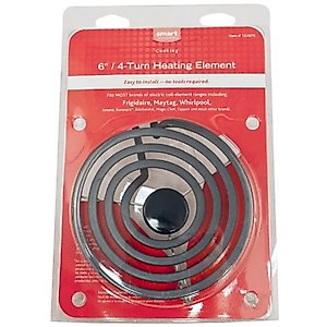 Smart Choice 6-Inch 4-Turn Electric Stove Burner Replacement Surface Element for Electric Coil Oven Ranges, Fits Most