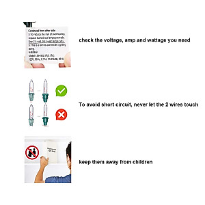 Christmas Replacement Mini Light Bulbs 2.5 V 0.17 A Clear Glass Bulbs for Christmas Trees Incandescent Lights | 150 Pcs