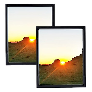 Aynoo 16x20 Poster Frame Black, Display Posters 16x20 Picture Frame Black, Display Pictures 11x14 Picture Frame,2Pack