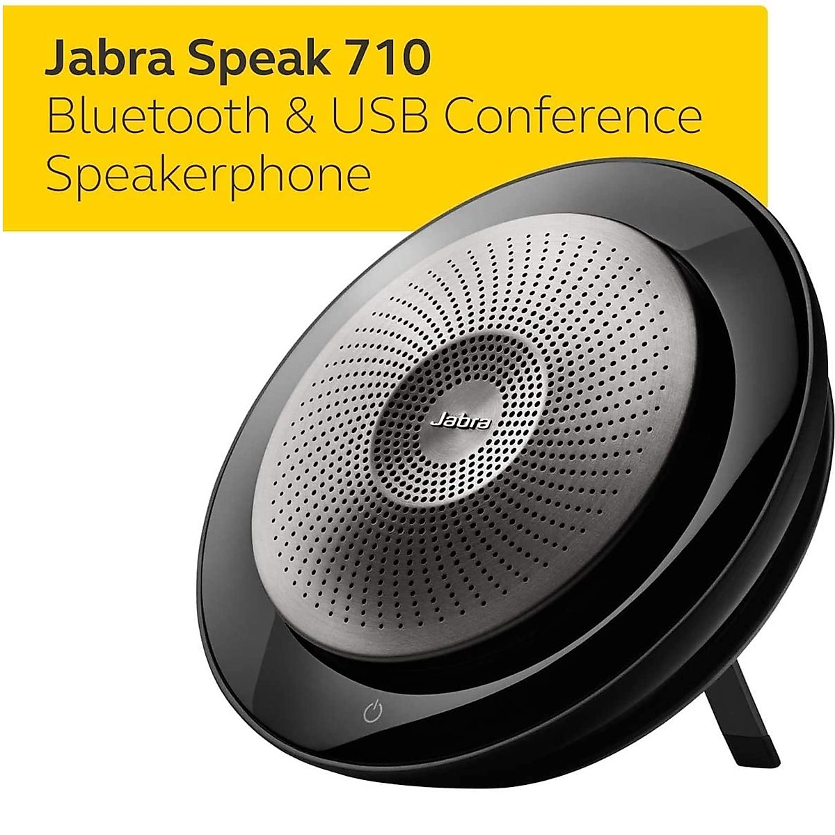Jabra Bluetooth Speakerphone Speak 710 - Compatible with USB, Pc, Mac, Bluetooth Devices, Voice, Video Apps - Zoom, Skype, Teams Version, Set of 2 Speakers Bundle (Deluxe MS Bundle w/AC Charger)