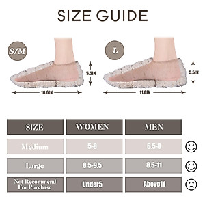 Suzzipad Microwavable Heated Slippers and Foot Warmers for Women & Men, Feet Warmer for Cold Feet, Microwave Slippers for Plantar Fasciitis, Achilles Tendinitis, Ankle Pain Relief, L, Unscented