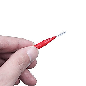 ewinever Interdental Brush,Toothpick Tooth Flossing Head Oral Dental Hygiene Brush, Tooth Cleaning Tool(50 Count)