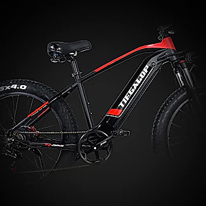 Electric Fat Tire Bike, 1000W Ebike with 35MPH, 60 Miles Maximum Mileage Ridden, 26" Off-Road Electric Bicycle, Shimano 7 Speed E Bike, 864Wh (48V18Ah) Removable Battery Electric Mountain Bike