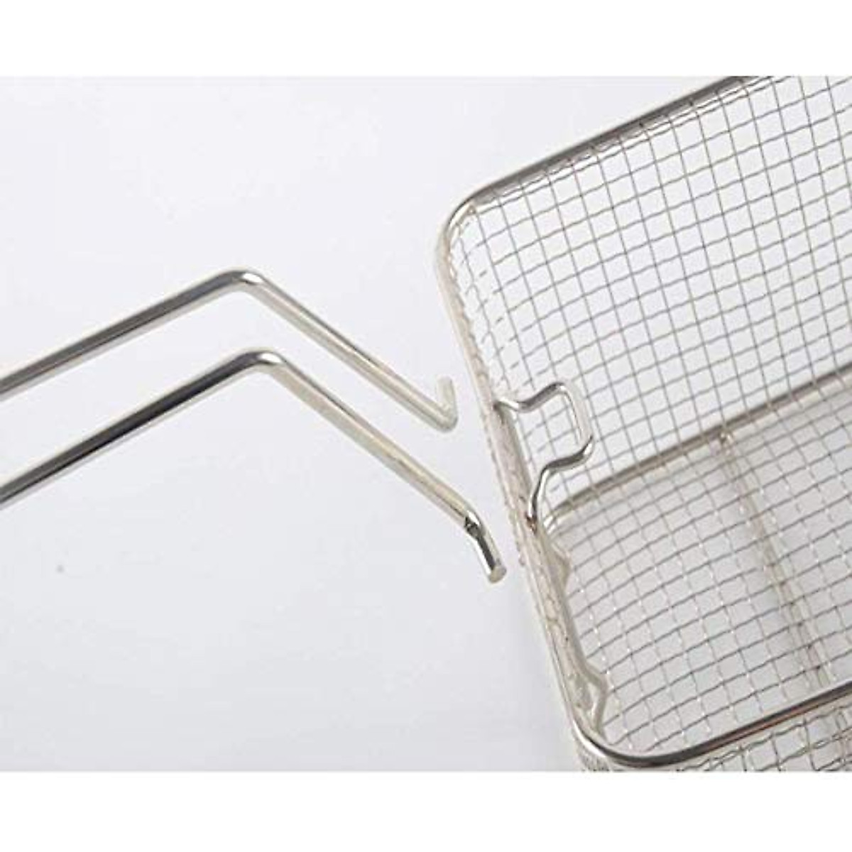 Stainless Steel Deep Fry Basket for Frying Serving Food (Detachable Handle)